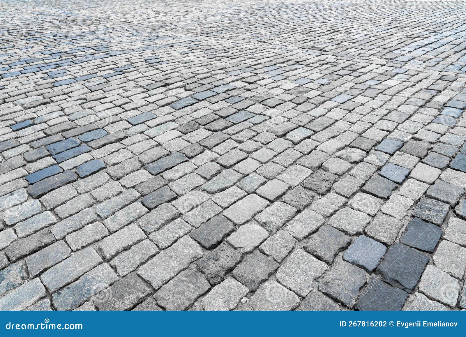 The Texture of a Stone Old Pavement with a Perspective. Stock Photo ...
