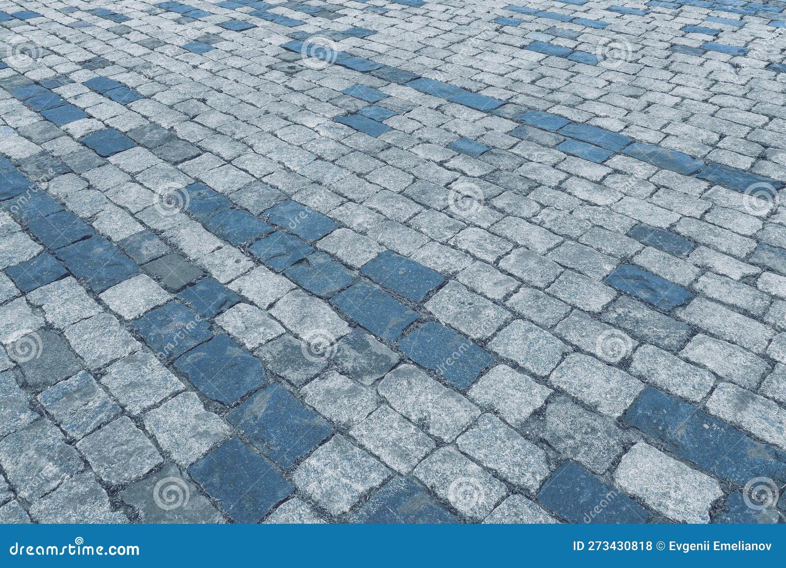 The Texture of a Stone Old Pavement with a Perspective. Stock Photo ...