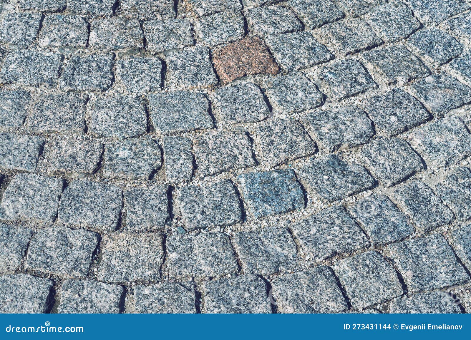 The Texture of a Stone Old Pavement with a Perspective. Stock Photo ...