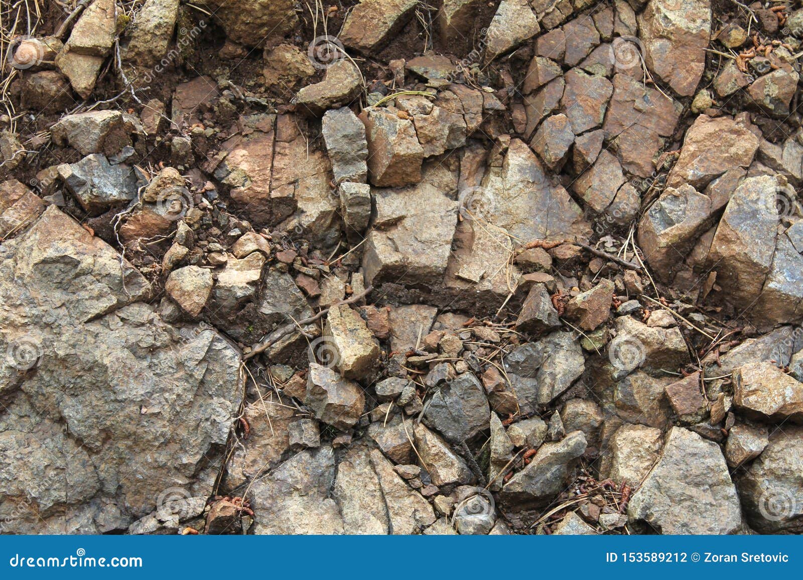 Texture of Stone. Send and Rocks on Ground. Stock Photo - Image of ...