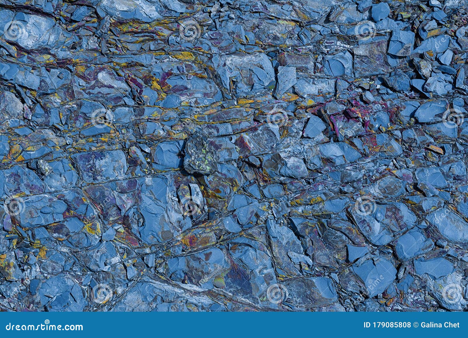 The Texture of the Stone Surface of the Mountain with Minerals of ...