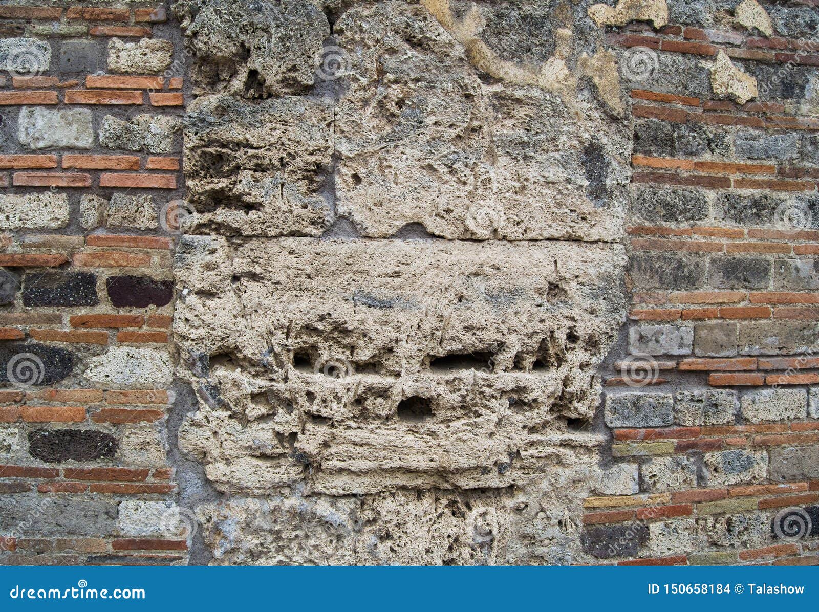 Texture of Stone Wall in the Daytime and Daylight Stock Photo - Image ...