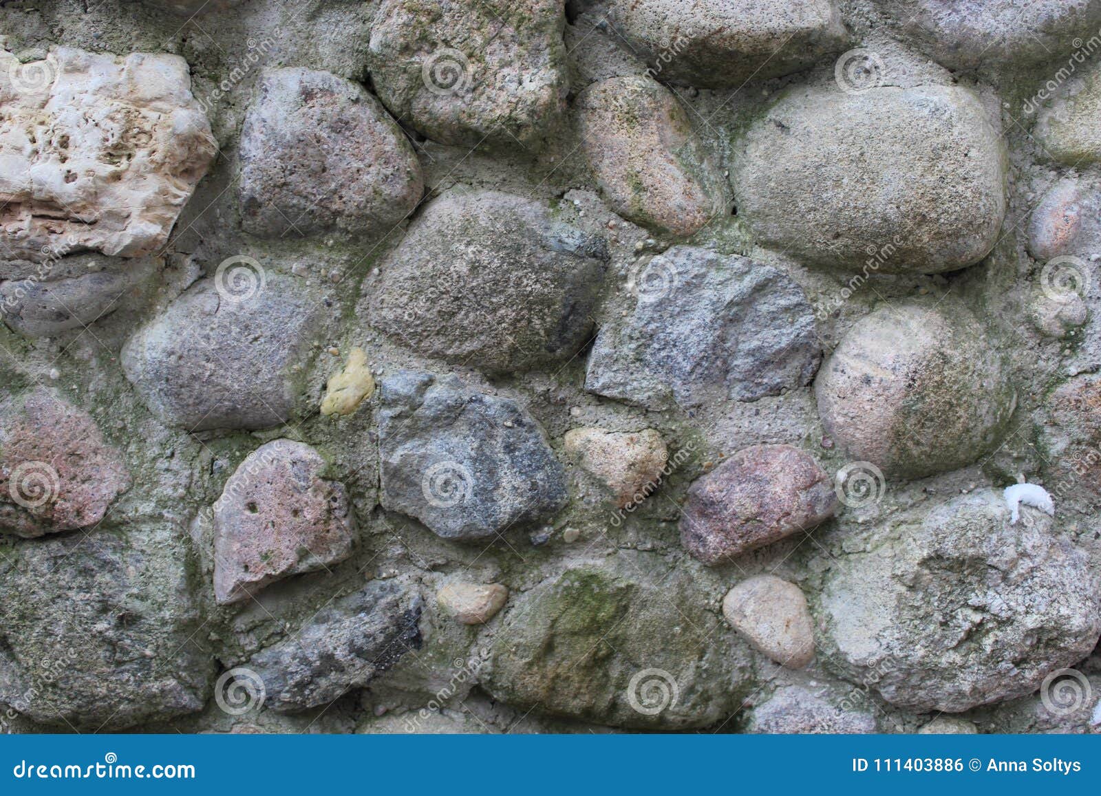 Texture Stone Wall, from Large Stones Stock Photo - Image of pattern ...