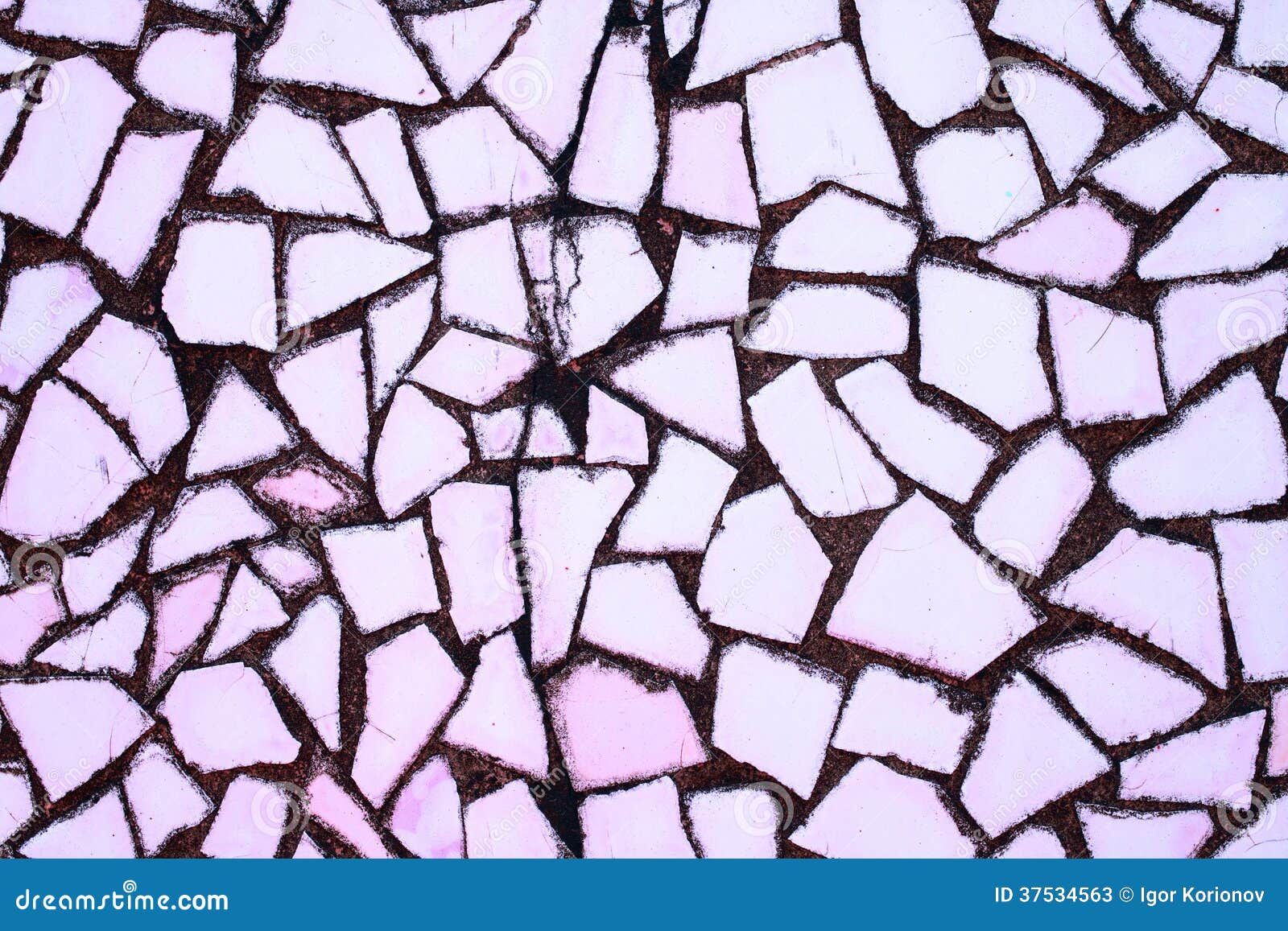 Texture of Stone Wall with Mosaic Tiles Stock Image - Image of shape ...