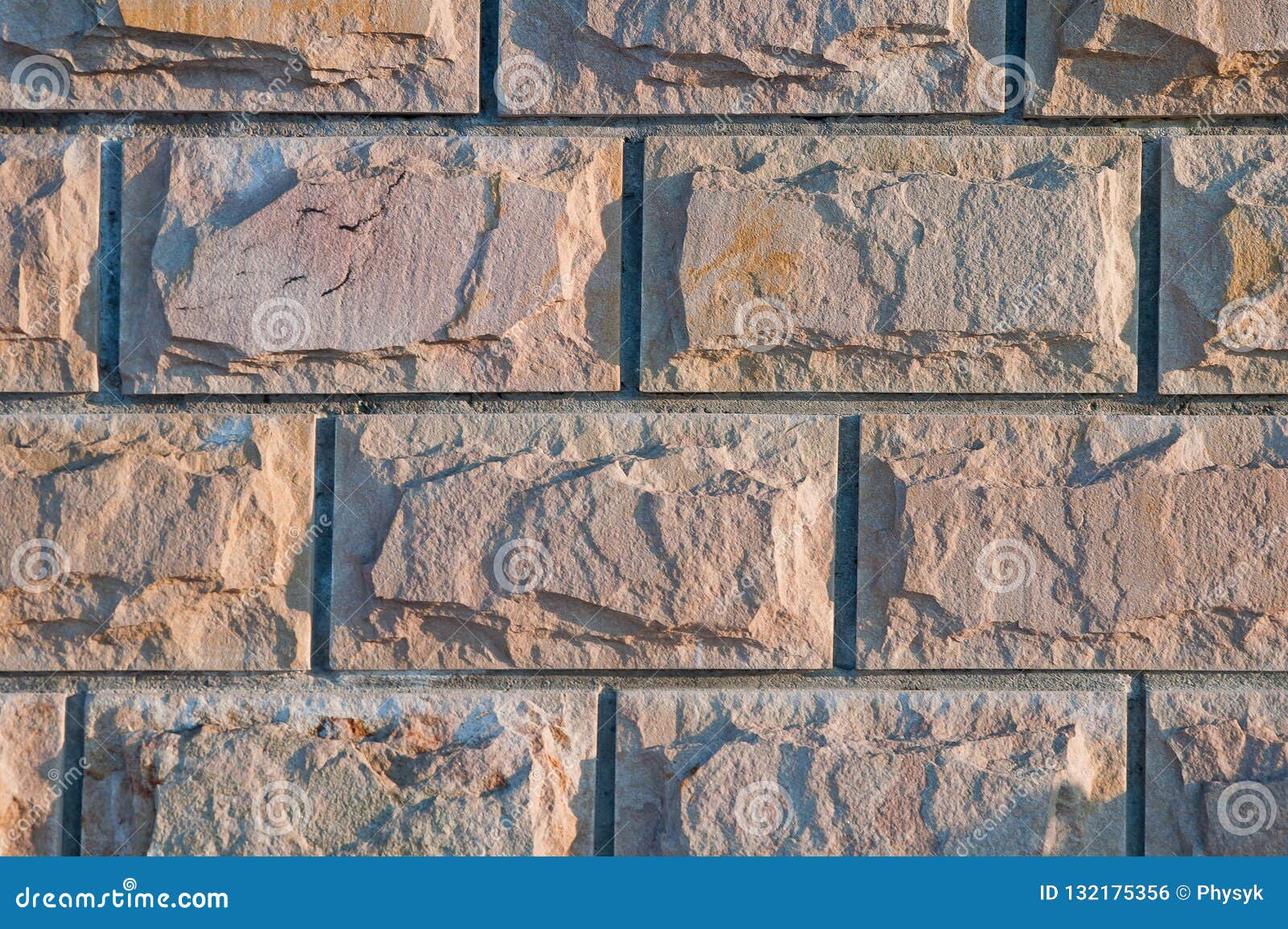 The Texture of a Stone Wall of Rectangular Stones Stock Photo - Image ...