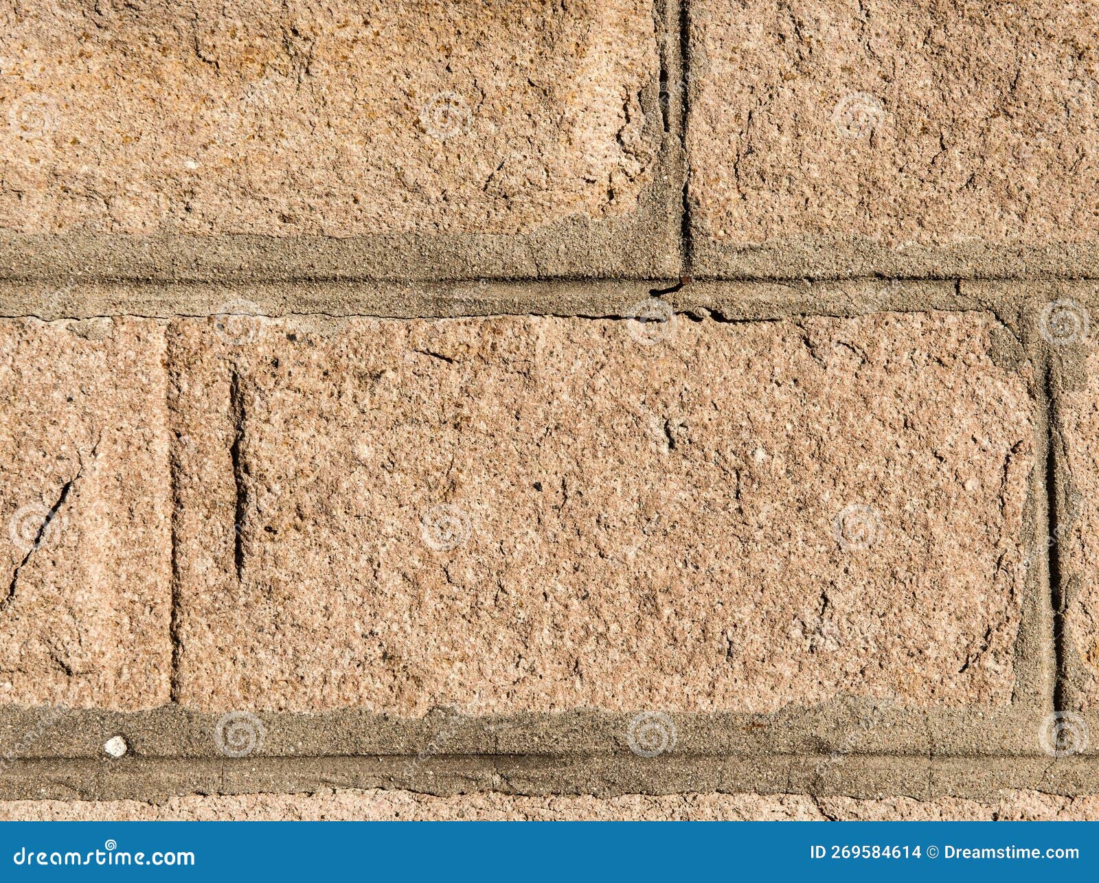 Texture of the Stone. a Yellow Stone Decorated in the Form of a Brick ...