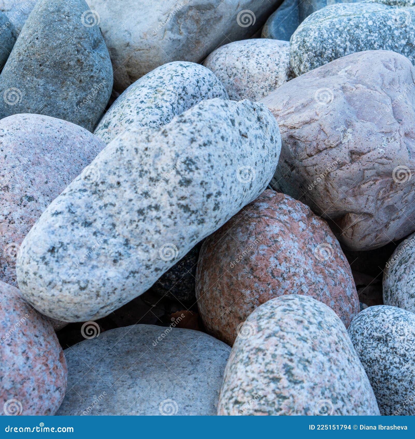 The Texture of Stones of Different Sizes and Colors. Stone Background ...