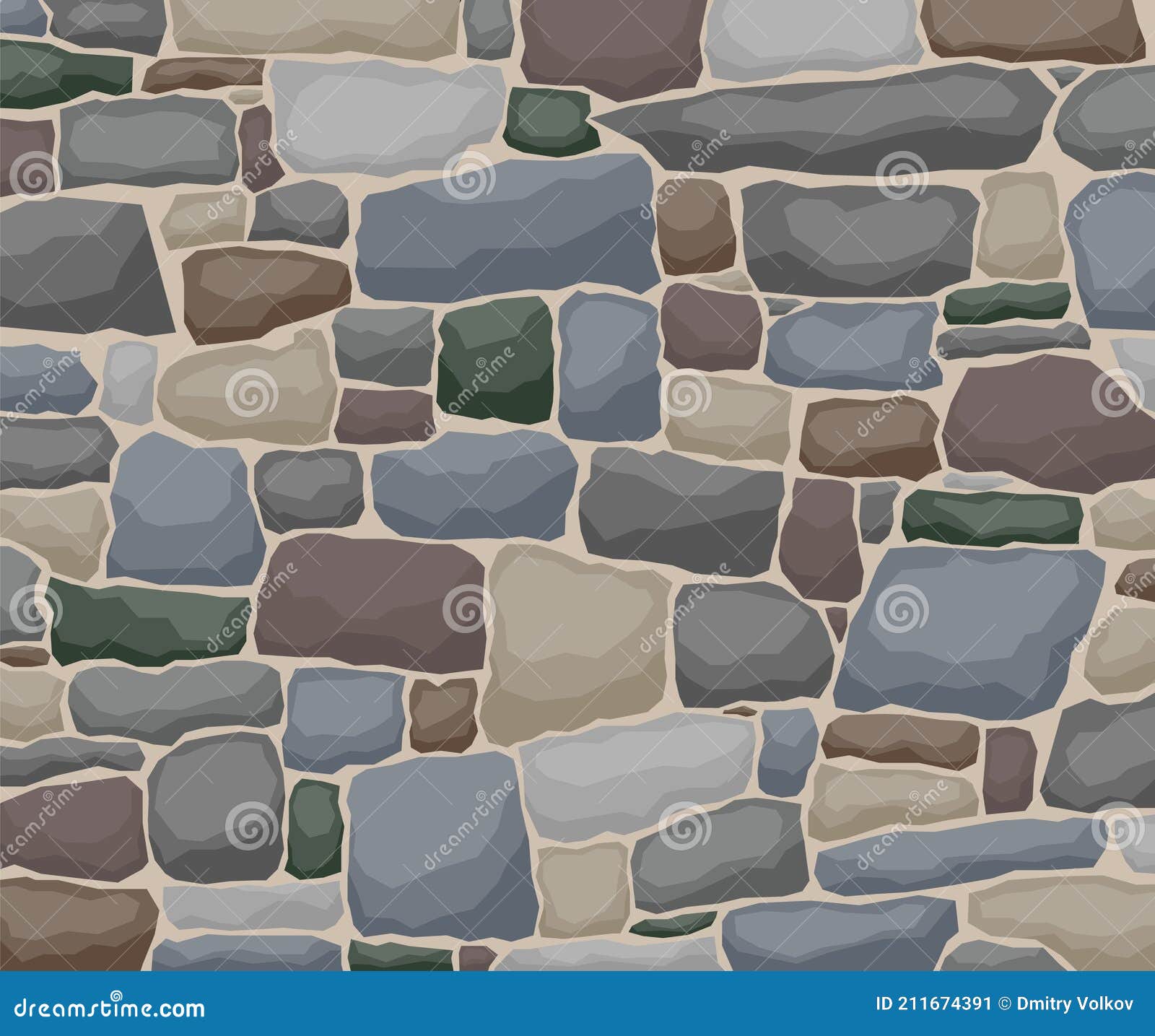 Texture of Stones, Stone Wall. Vector Illustration. Stock Vector ...