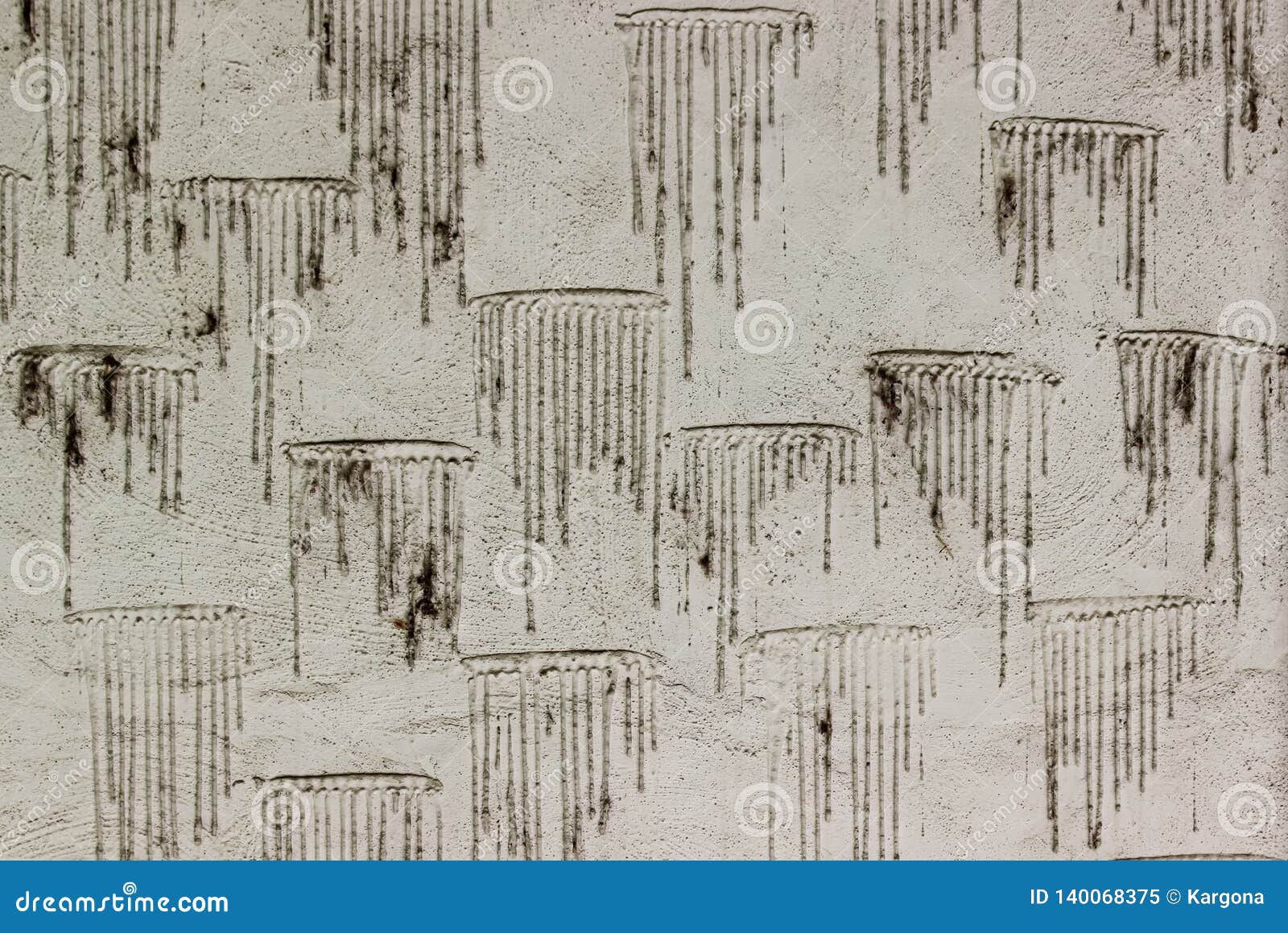 Texture Of Stucco With Decorative Sagging Plaster Elements Used As An ...