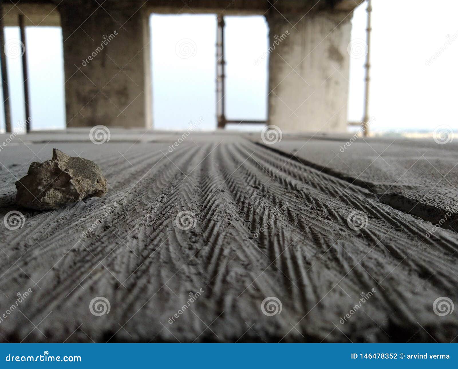 Texture on the Surface of AAC Block Used in Masonary Wall Stock Photo ...