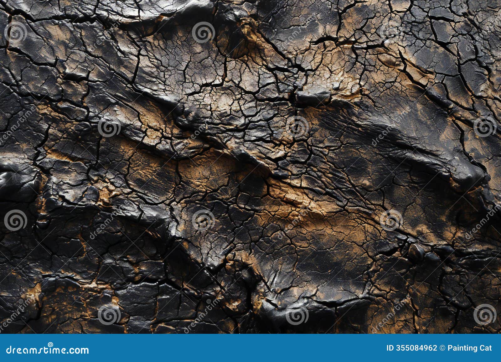 Texture of the Surface of the Burnt Earth, Abstract Background for ...