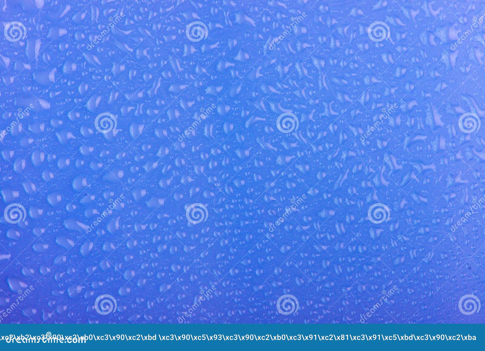 Texture of Water Droplets. Water Drops Close Up. Drops on the Surface ...