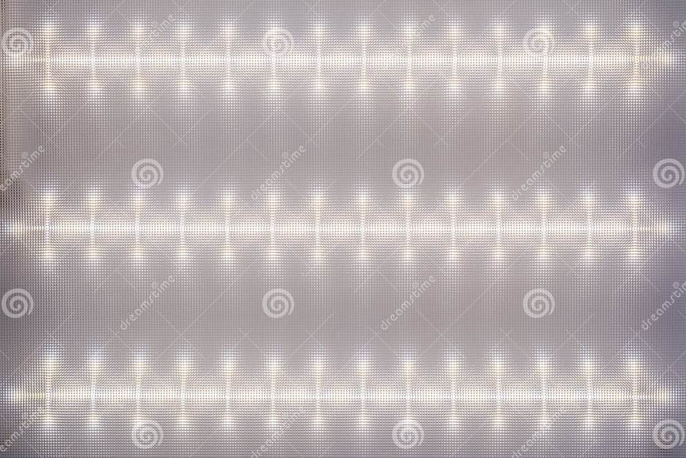 Texture of the Surface Diffuser, LED Ceiling Light, Light Pattern on ...