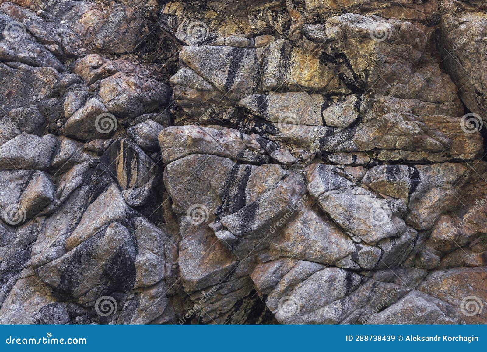 Texture of Surface of Gray Rocky Mountain with Cracks Close-up Stock ...