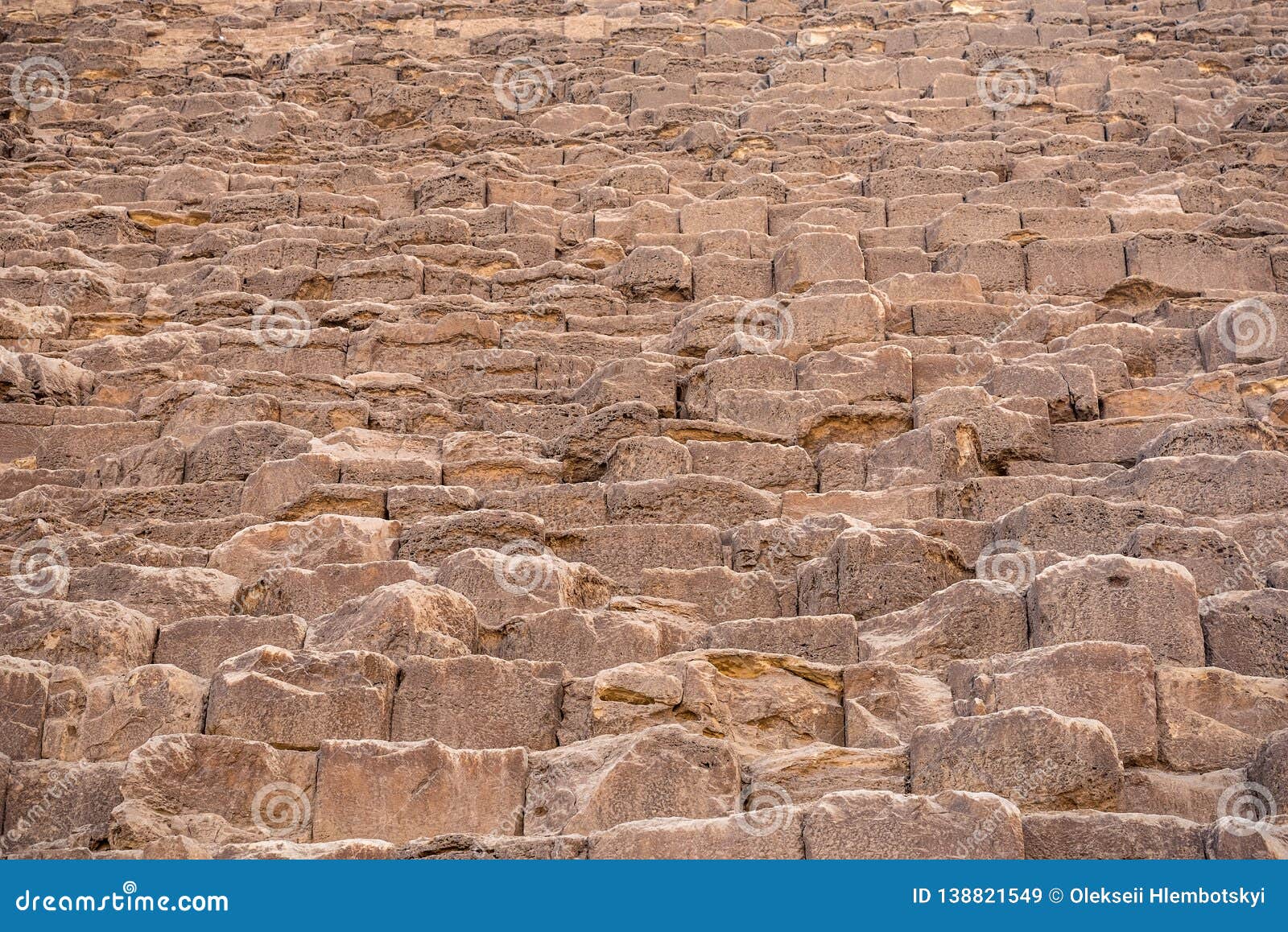 Texture of the Surface of the Great Pyramid of Cheops Stock Image ...