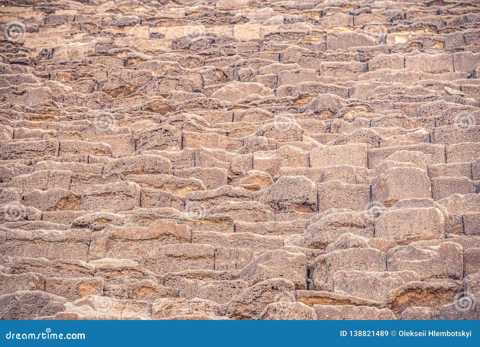 Texture of the Surface of the Great Pyramid of Cheops Stock Image ...