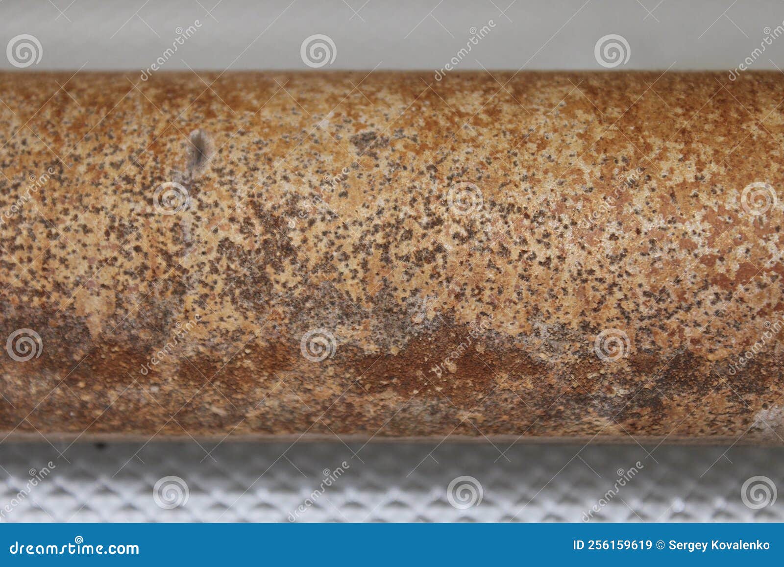 The Texture of the Surface of the Old Pipe.Macro. Stock Image - Image ...