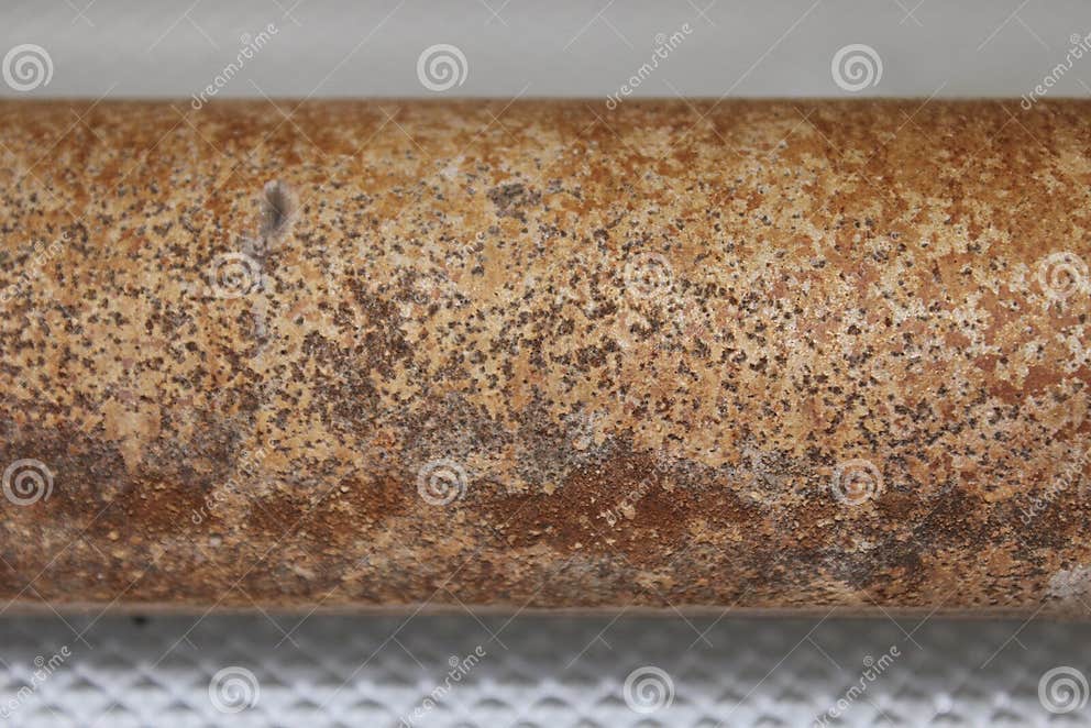 The Texture of the Surface of the Old Pipe.Macro. Stock Image - Image ...