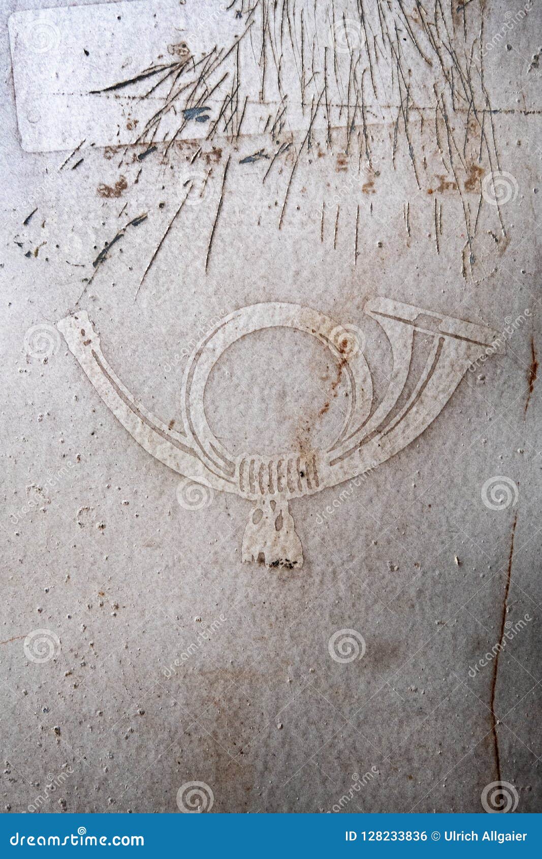 Texture of the Surface of an Old, Used, Silver, Gray, Mailbox, Rust ...