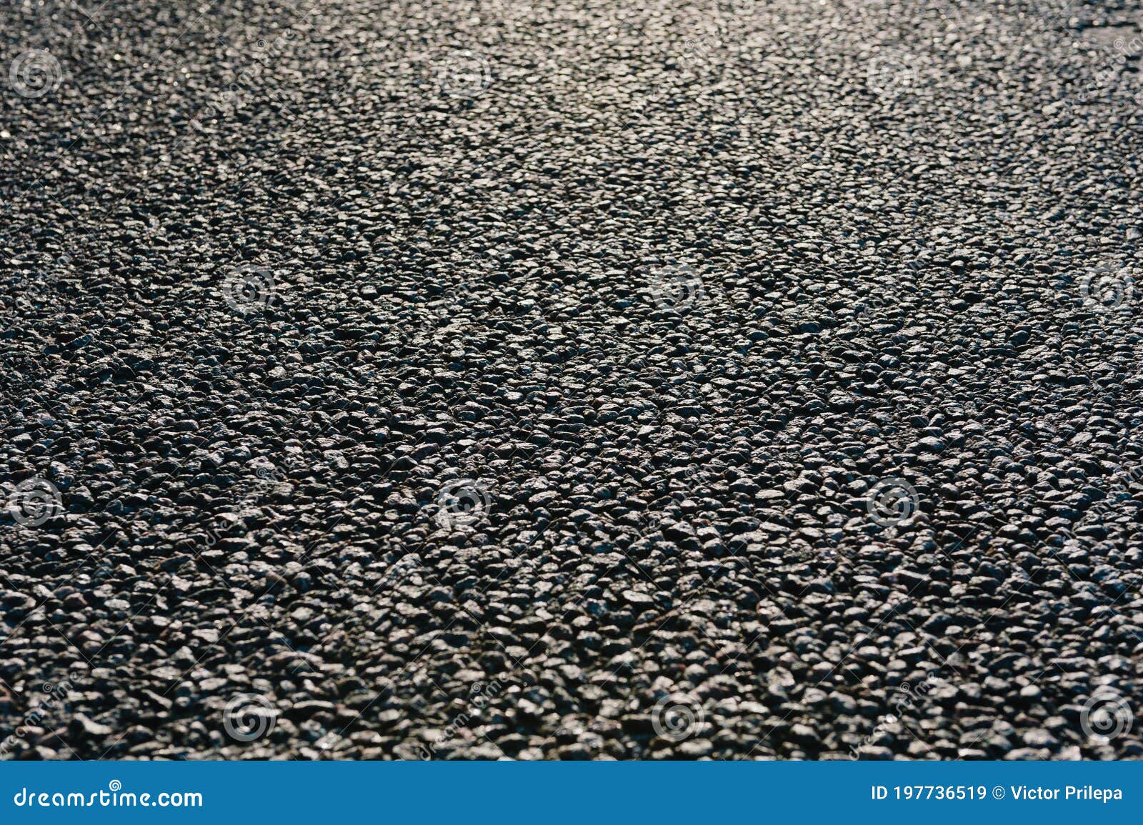 Texture, Surface of Rough Asphalt. Side View of a Dark Gray Granular ...