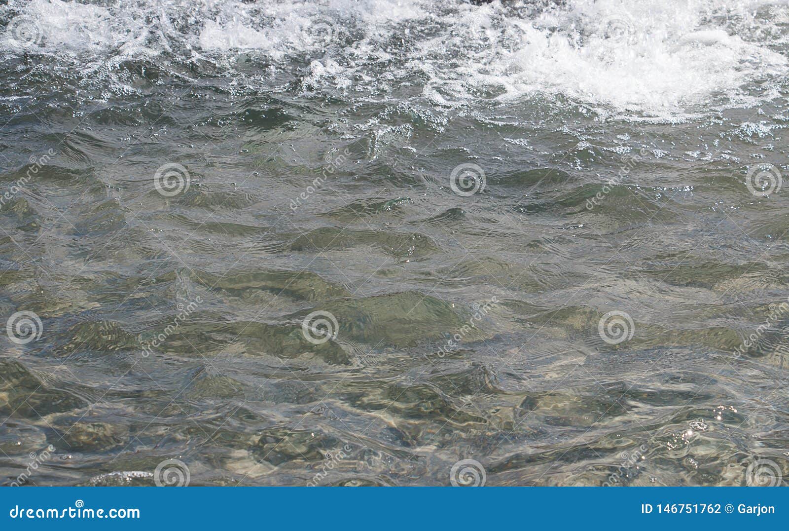 The Texture of the Surface of the Water with Foam Stock Photo - Image ...