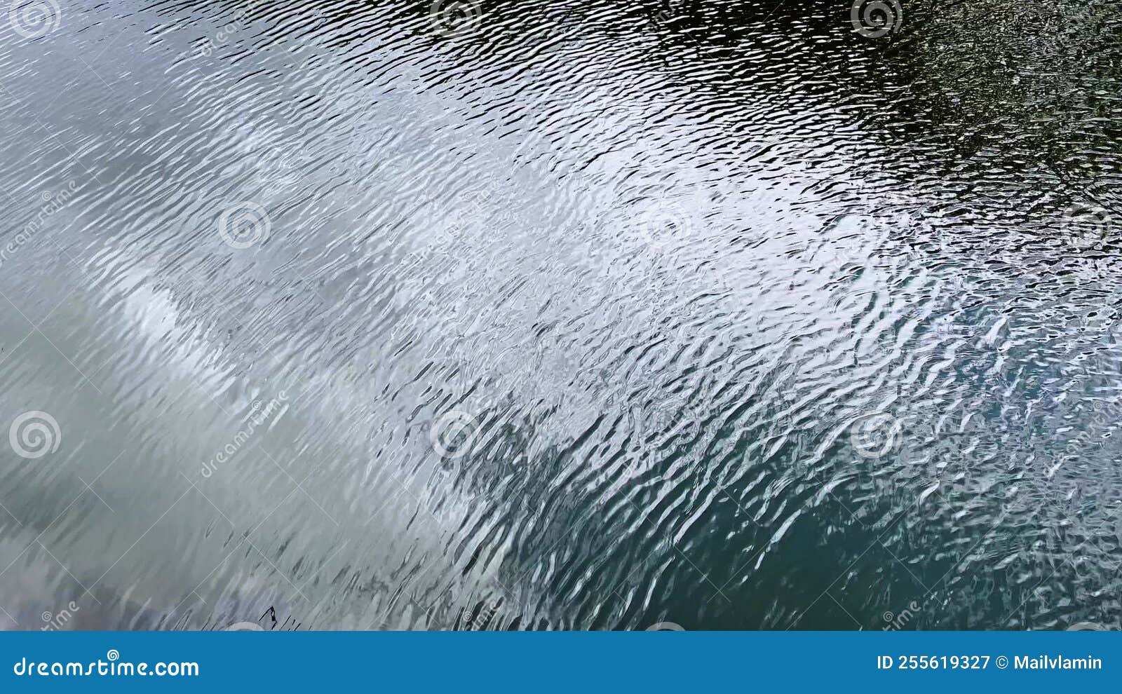 The Texture of the Surface of the Water with a Slight Ripple. Slow ...