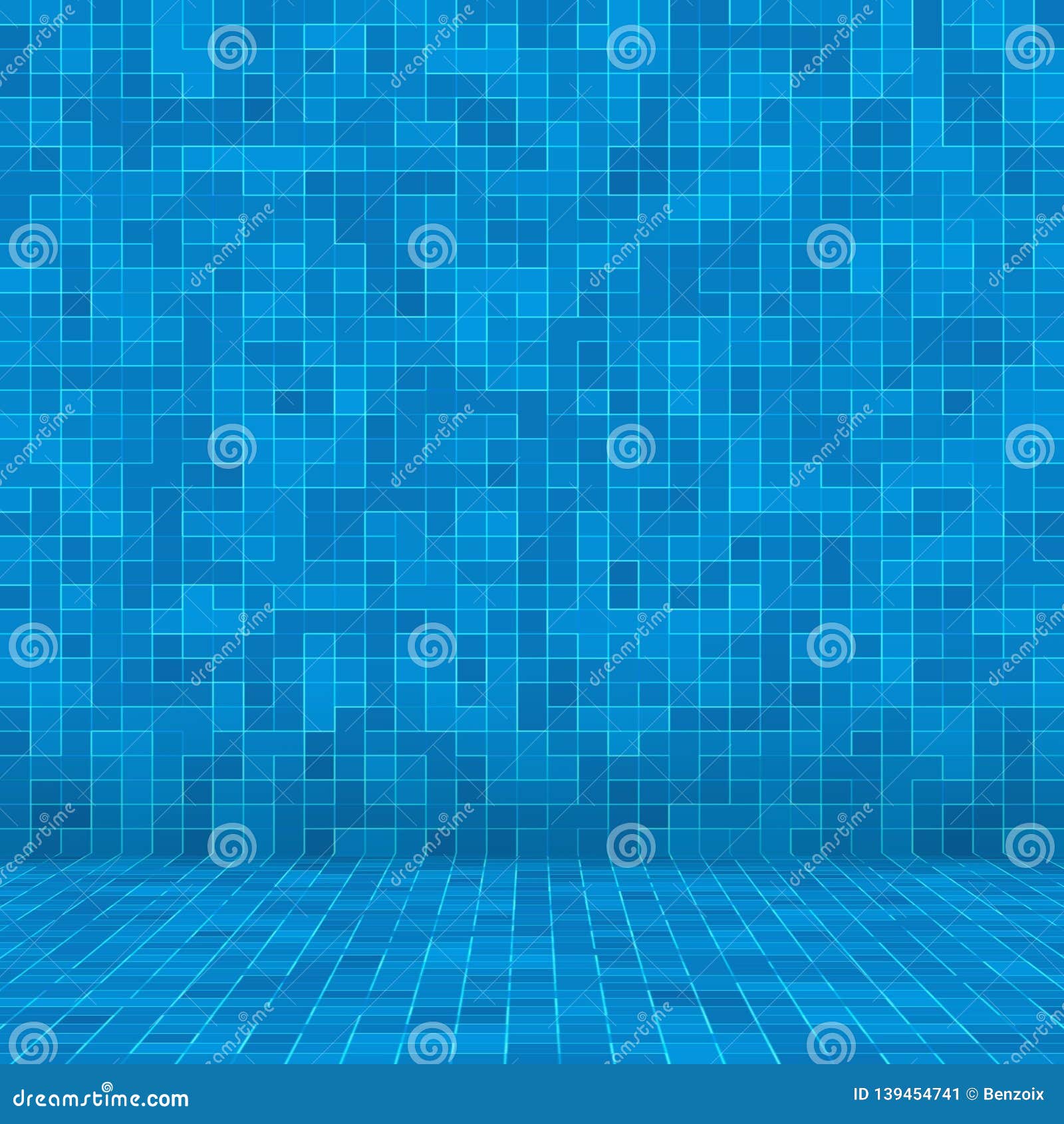 Texture Swimming Pool Mosaic Tile Background. Wallpaper, Banner ...