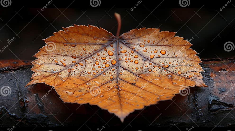 Texture of a Sycamore Leaf with Its Smooth Reflective Surface and ...