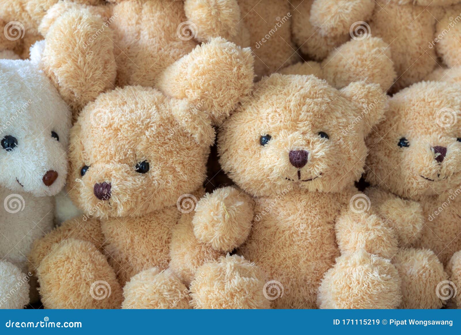 The Texture of the Teddy Bear that is Stacked Together Stock Image ...