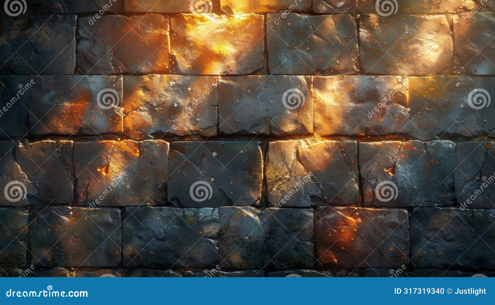 Texture of a Textured Stone Wall with Sunlight Highlighting Every Nook ...
