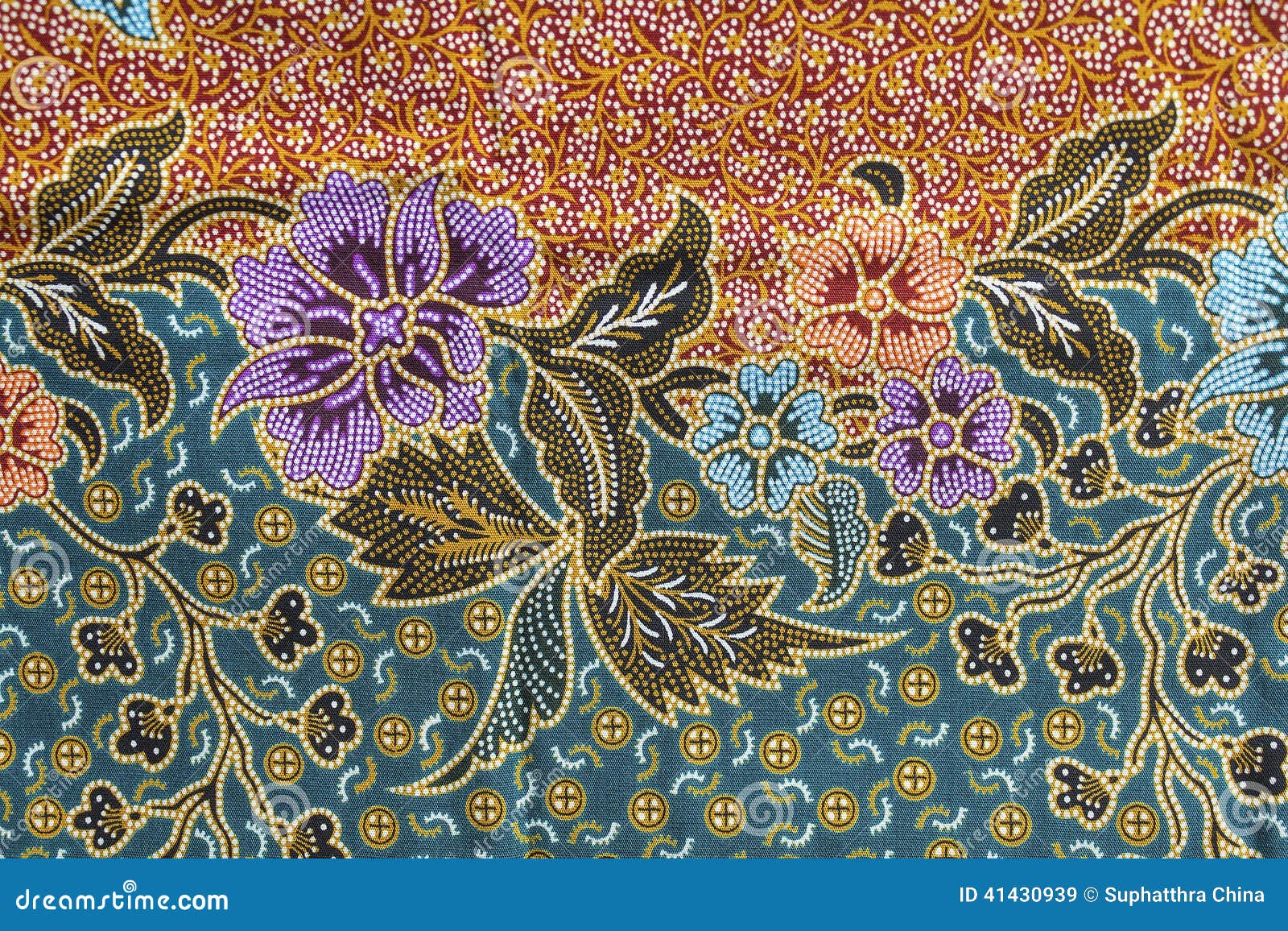 Texture of thai fabric stock image. Image of fabric, folk - 41430939