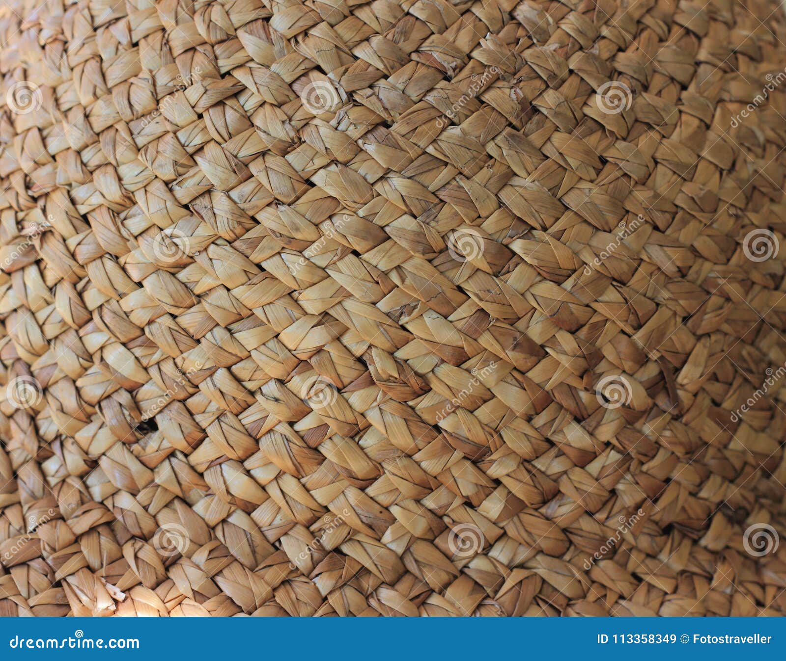 The Texture of Thatched Wicker Hat Stock Image - Image of bright ...