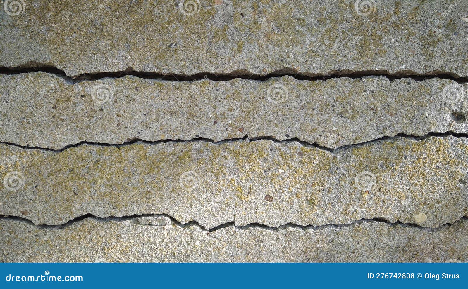 Texture of Three Large Cracks in Old Gray Concrete Stock Photo - Image ...