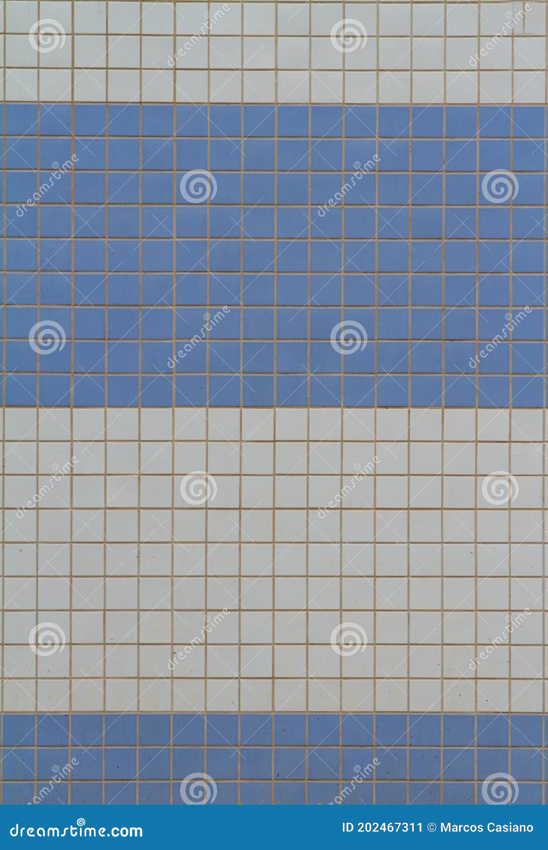 Texture Tile Wall with Blue and White Tiles Stock Image - Image of ...