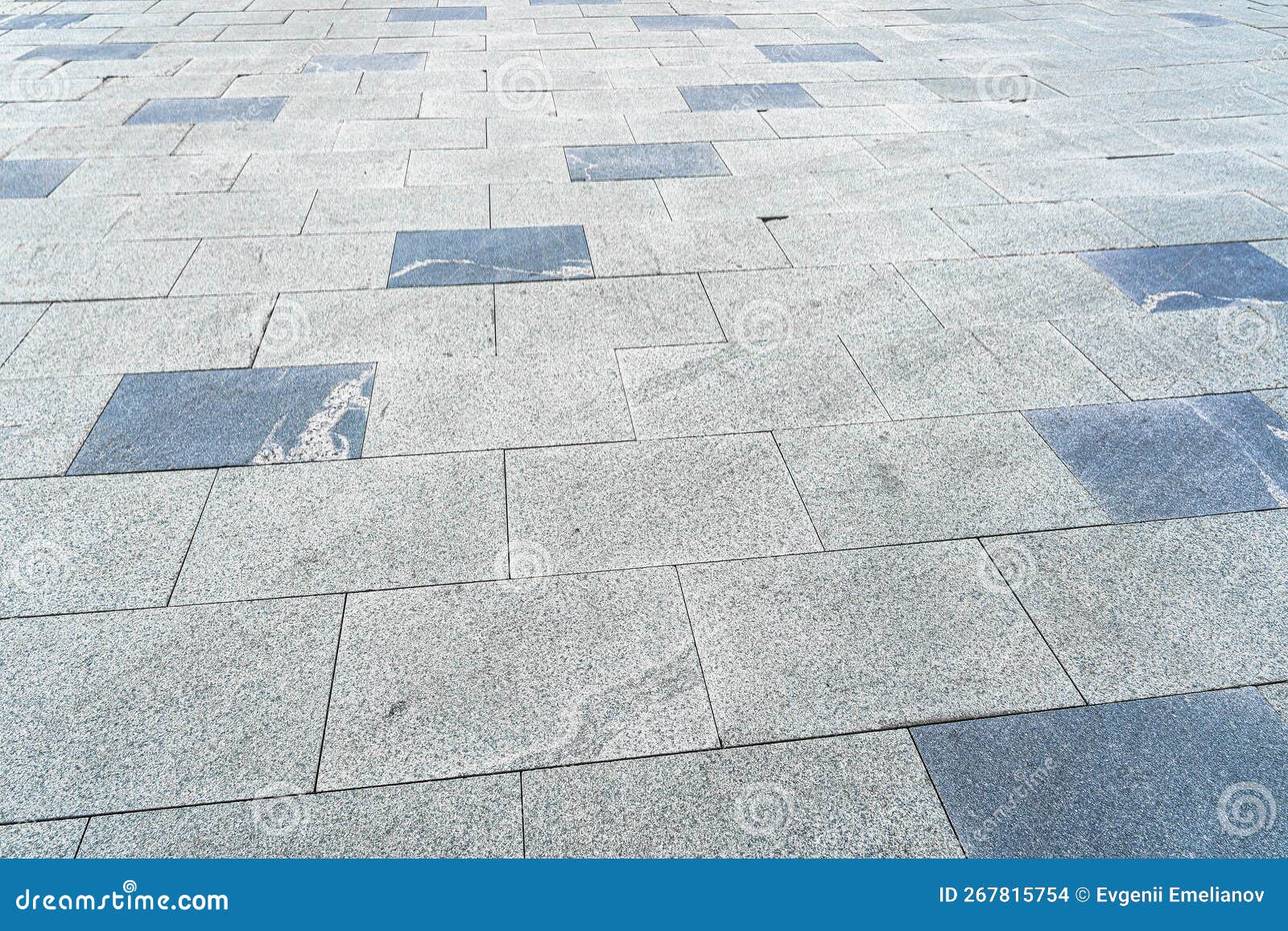 The Texture of a Tiled Pavement with Perspective. Stock Photo - Image ...
