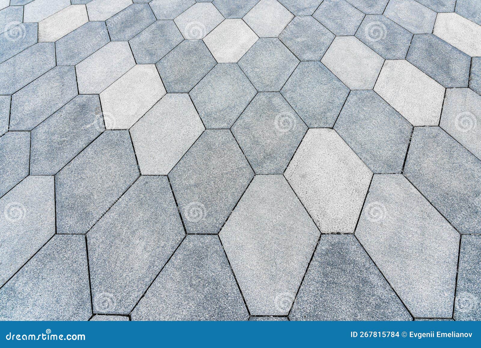 The Texture of a Tiled Pavement with Perspective. Stock Photo - Image ...