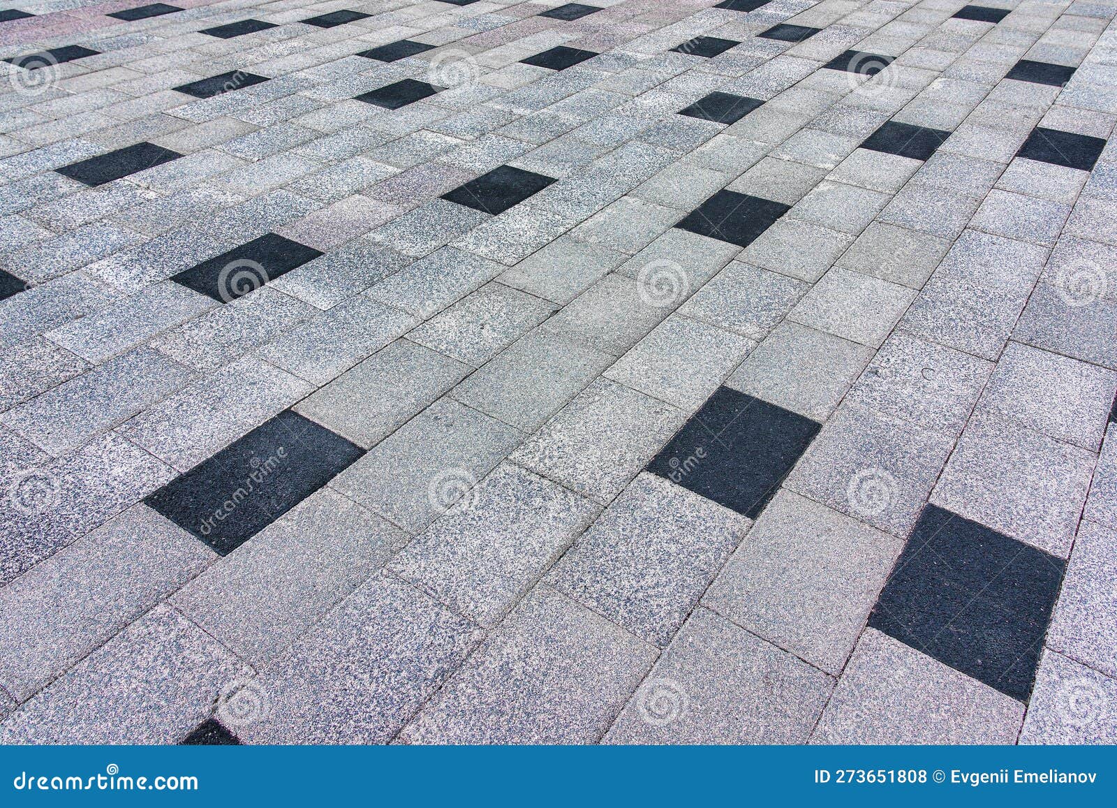 The Texture of a Tiled Pavement with Perspective. Stock Photo - Image ...