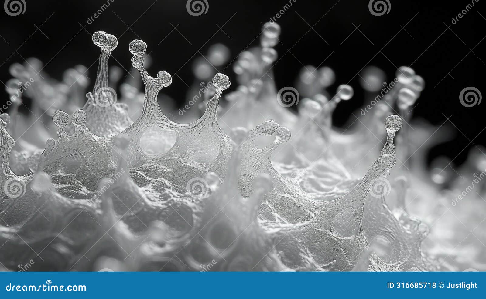 Texture of Tiny Hairlike Structures Cilia on the Surface of a Viru ...