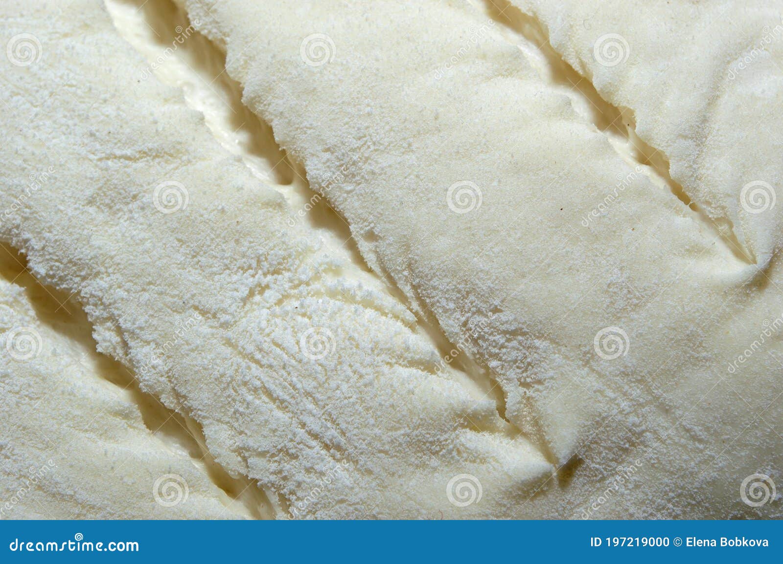 Texture of the Top Layer of Freshly Mixed Dough Prepared for Baking in ...