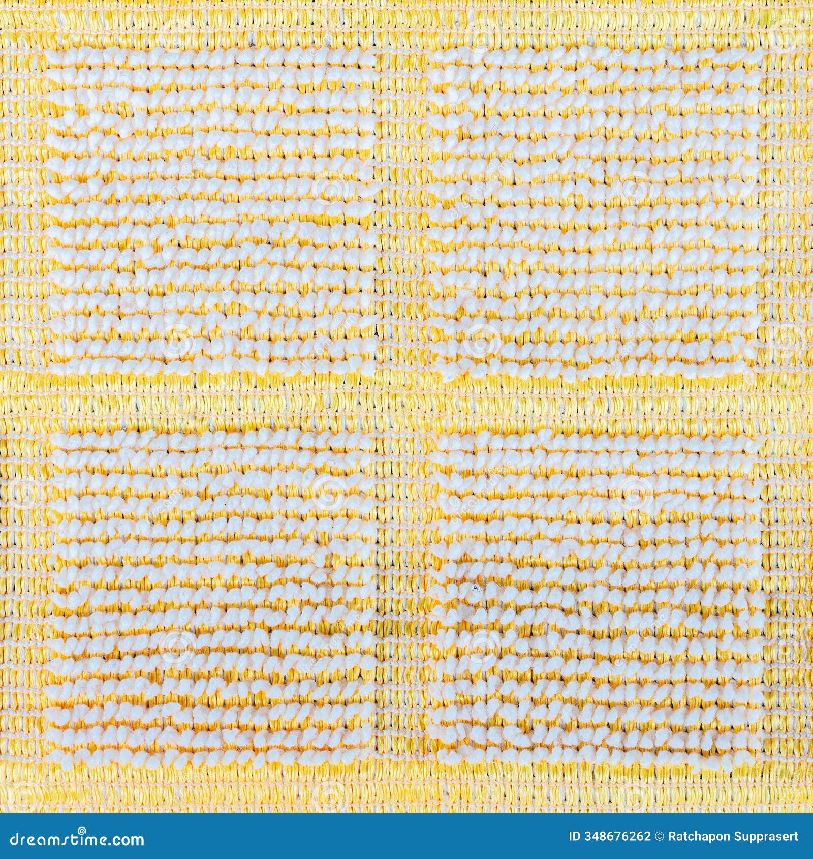 Texture Towel Pattern Yellow Squares Background Stock Photo - Image of ...