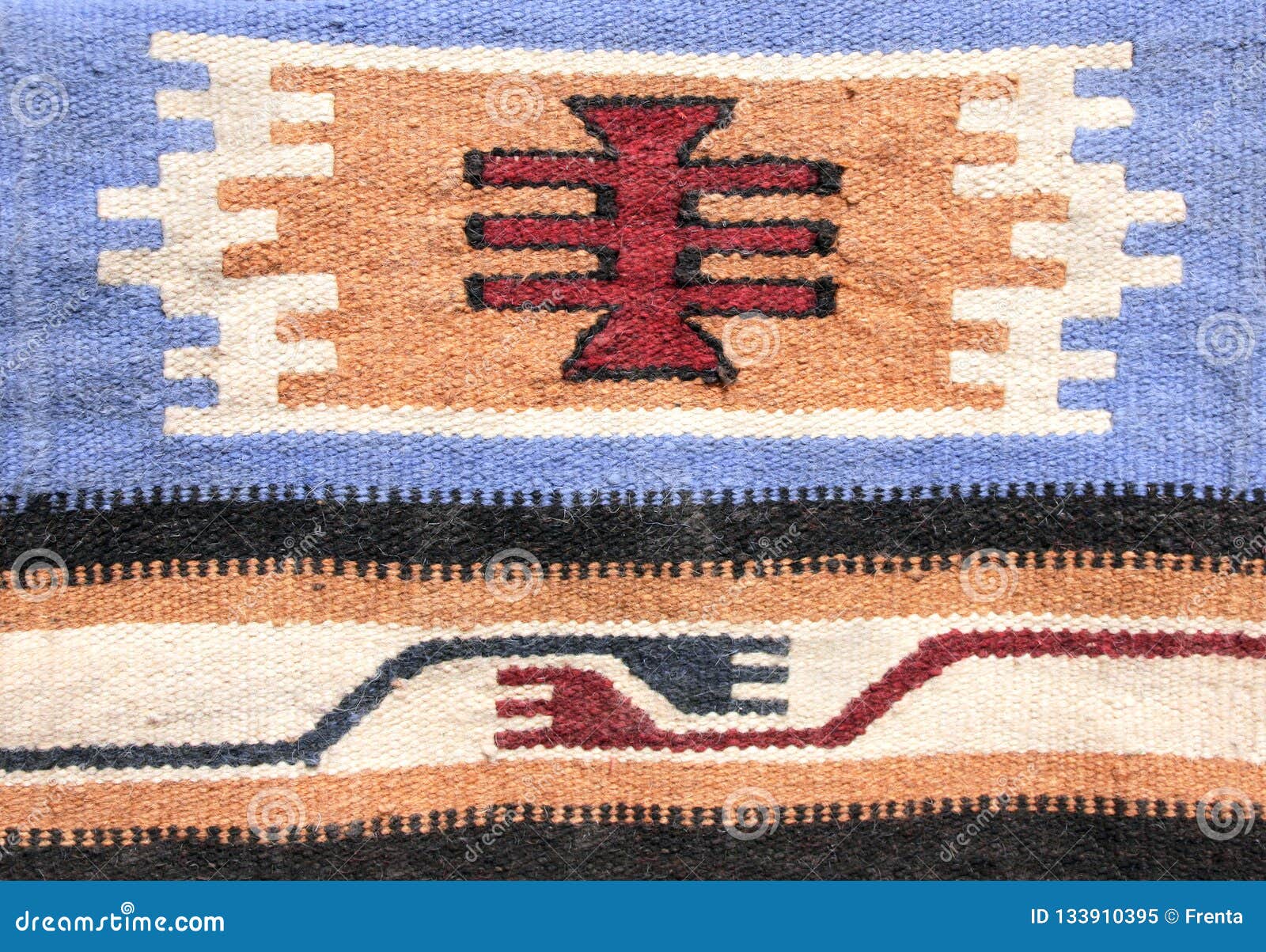 Texture of Traditional Wool Carpet, Jordan, Middle East Stock Image ...