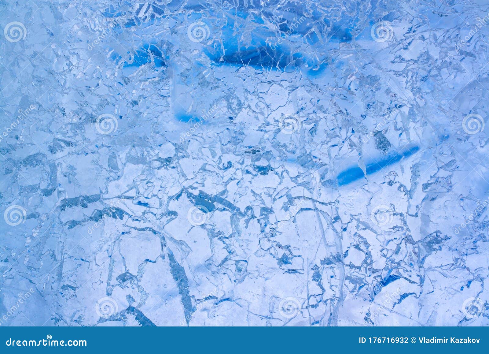 Texture of Transparent Clear Ice with Cracks and Scratches. Stock Photo ...