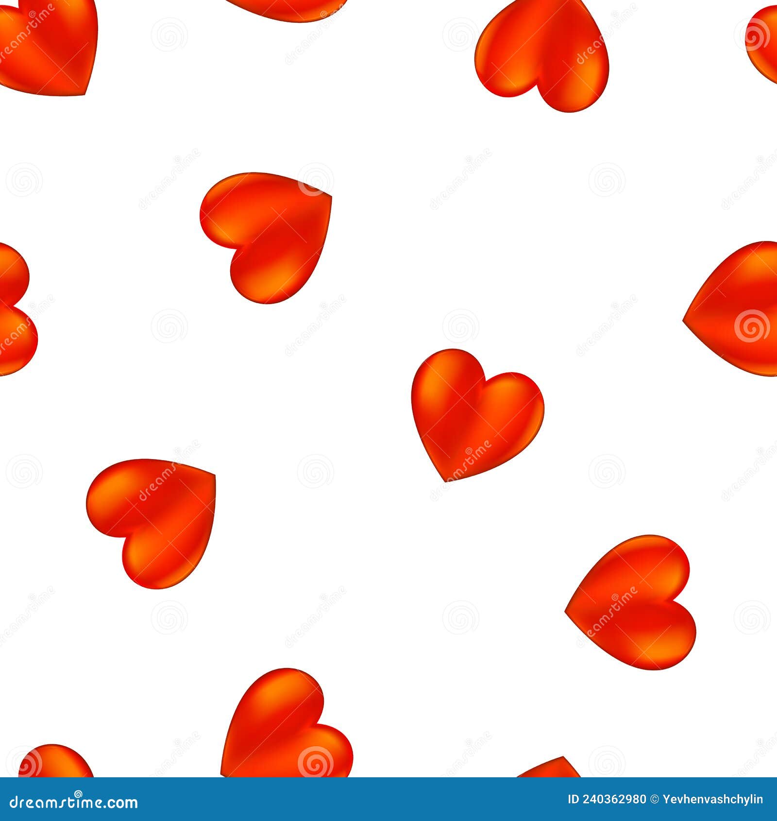 Texture Transparente Aux Coeurs Rouges. Illustration Vectorielle ...