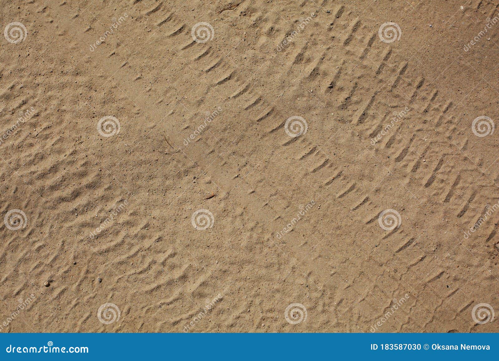 Texture Tread Marks in the Sand Stock Photo - Image of wheel, tyre ...