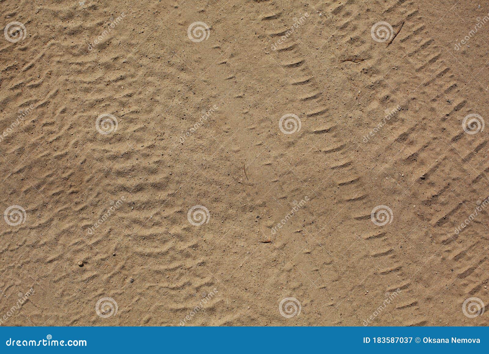 Texture Tread Marks in the Sand Stock Image - Image of nature, tire ...