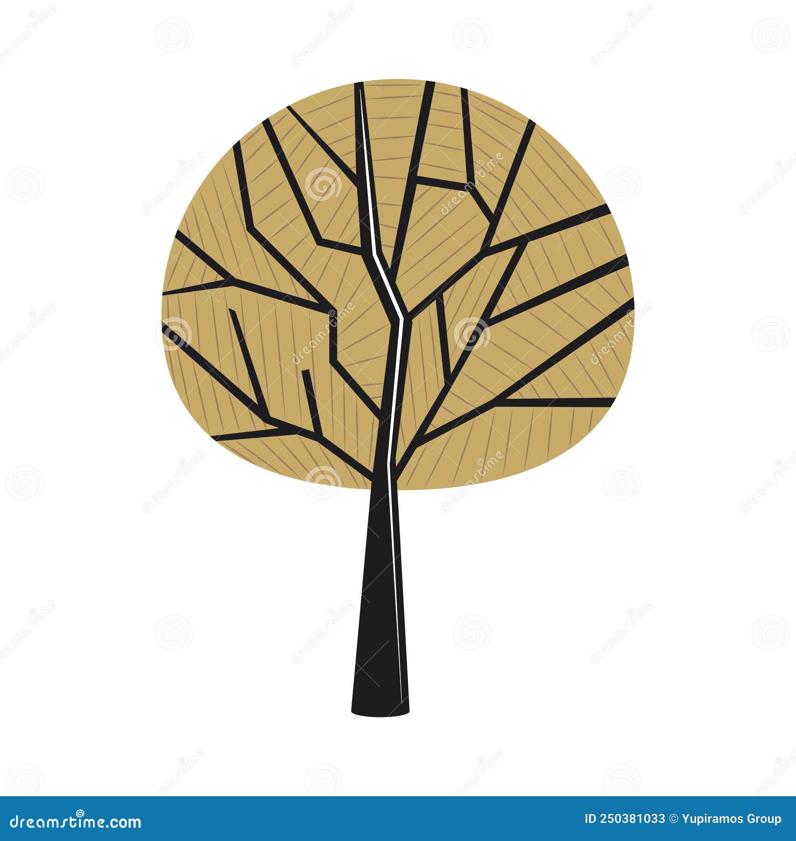 Texture tree cartoon stock vector. Illustration of nature - 250381033