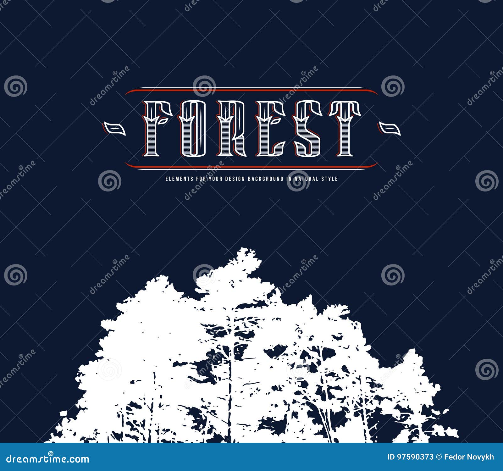 Texture of tree crowns stock vector. Illustration of tree - 97590373