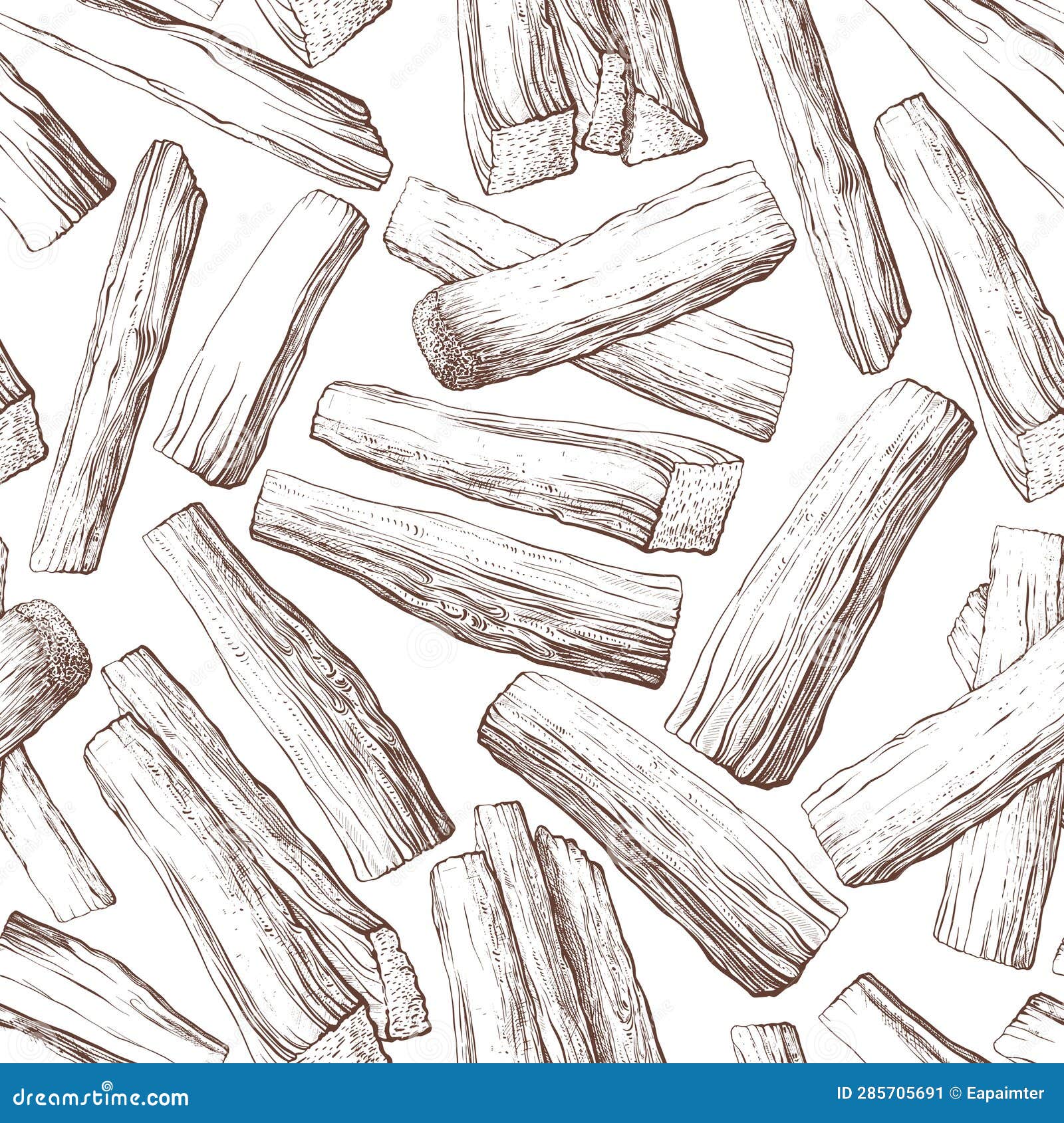 Texture Tree, Stacks of Firewood Seamless Pattern Stock Vector ...