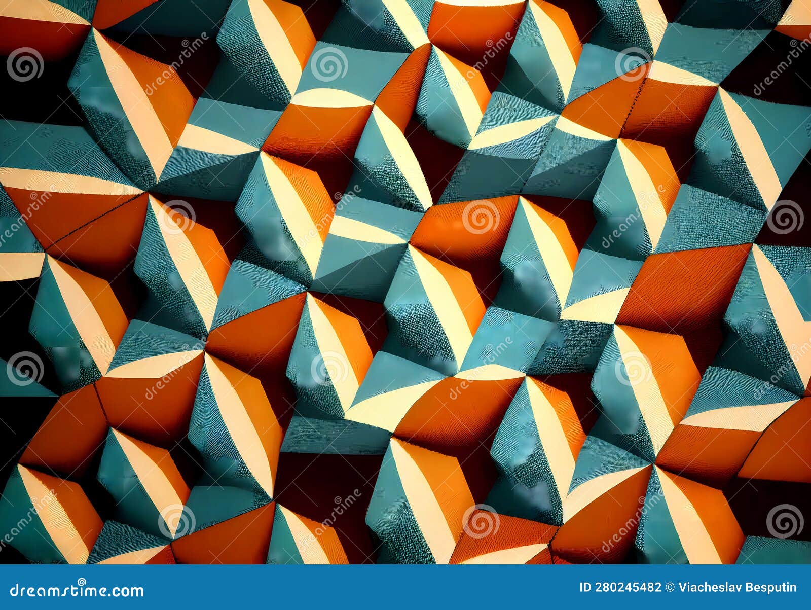 Texture Triangles on the Fabric. Stock Illustration - Illustration of ...