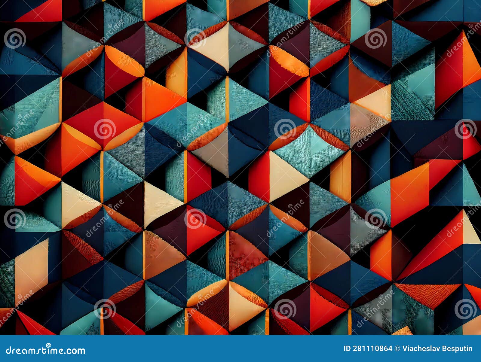 Texture Triangles on the Fabric. Stock Illustration - Illustration of ...